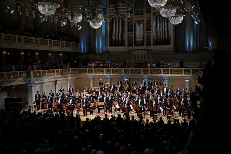 Israeli Philharmonic Orchestra performs 'Aida' opera