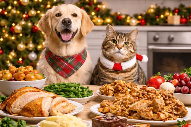 Foods pets can and can't eat during Christmas dinner