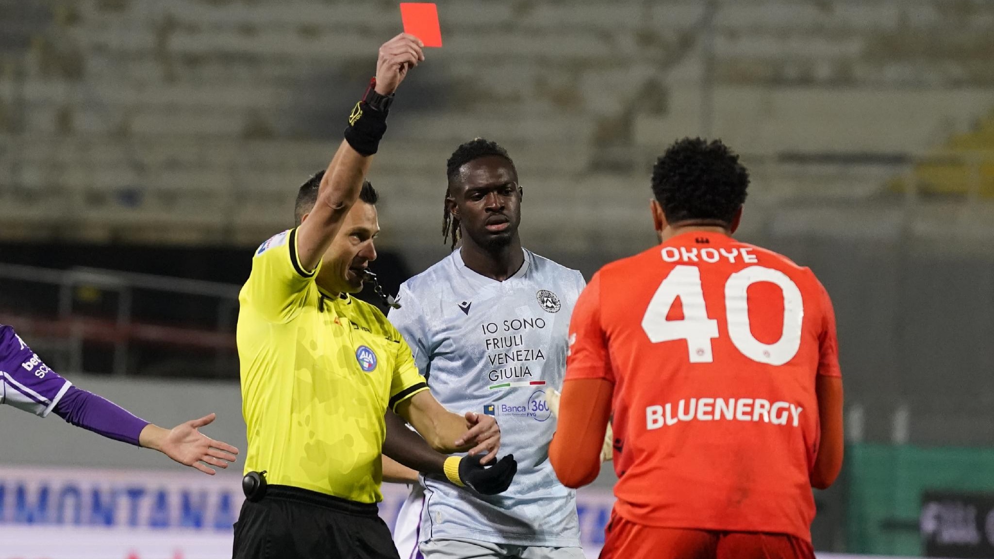Serie A A fine primo tempo Fiorentina-Udinese 3-0, ospiti in 10. Alle ...
