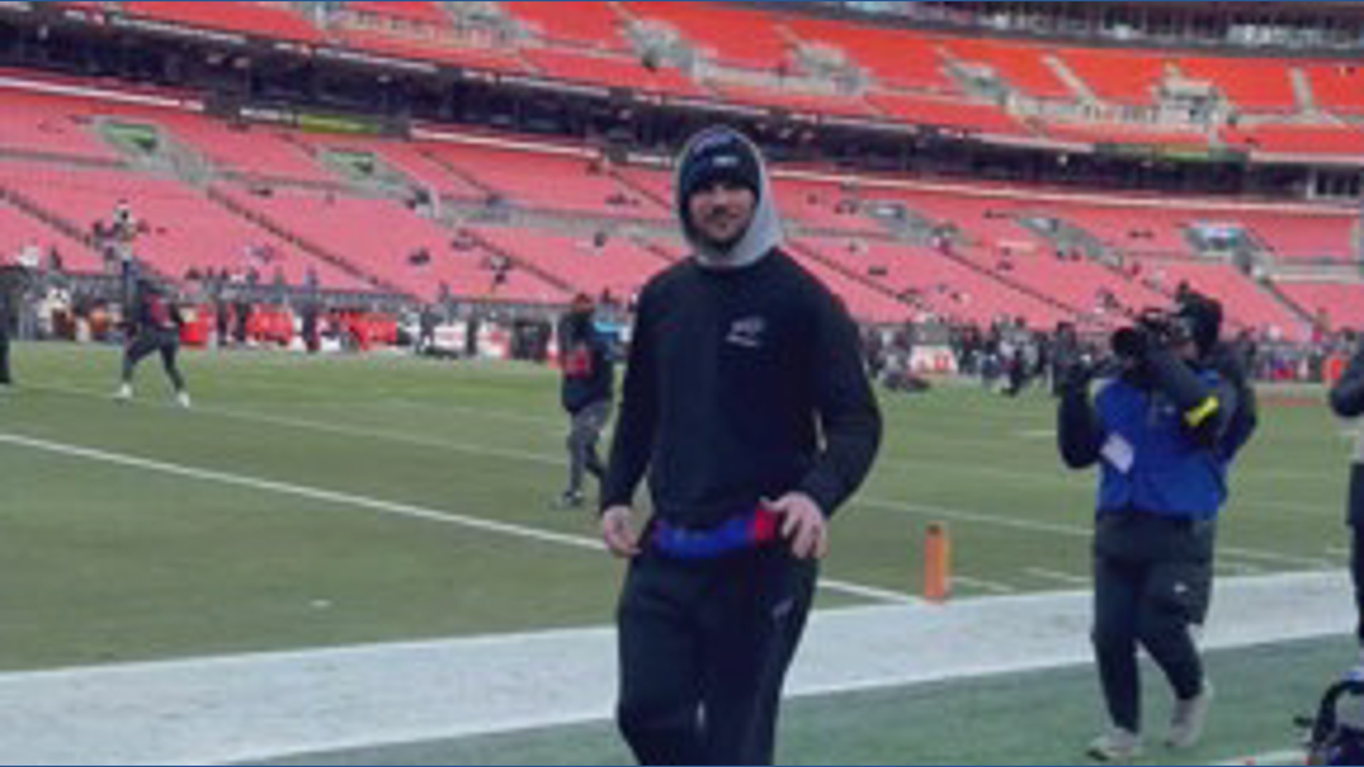 Bills Mafia cheers Josh Allen inside Huntington Bank Field
