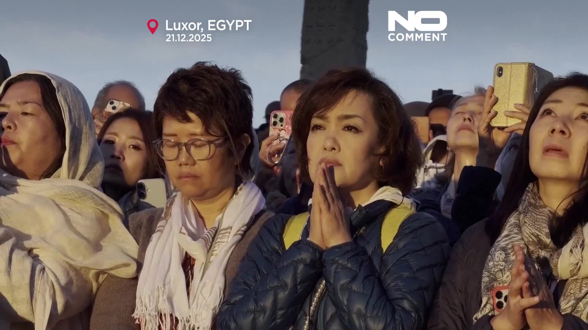 Winter solstice: Sunrise aligns with Karnak Temple in Luxor, Egypt