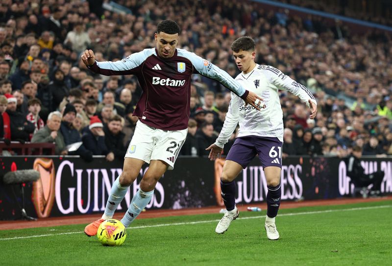 Soccer-superb Rogers double gives Aston Villa 2-1 win over Man United