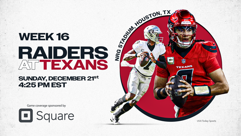Texans vs. Raiders Week 16: Highlights, updates, TV channel & more