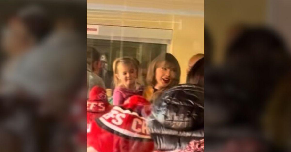Taylor Swift performs auntie duties at Travis Kelce's football game: Watch