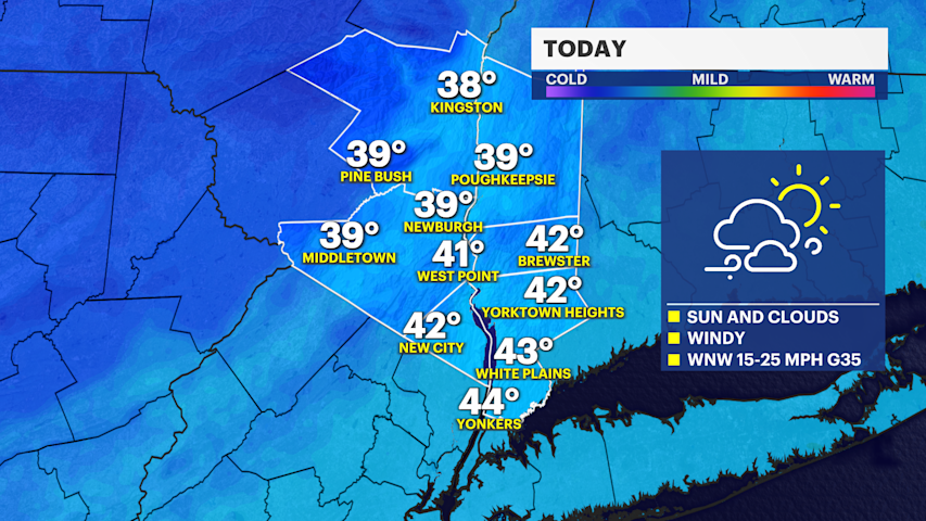 Storm watch: Cold and windy tonight in the Hudson Valley; snow showers ...