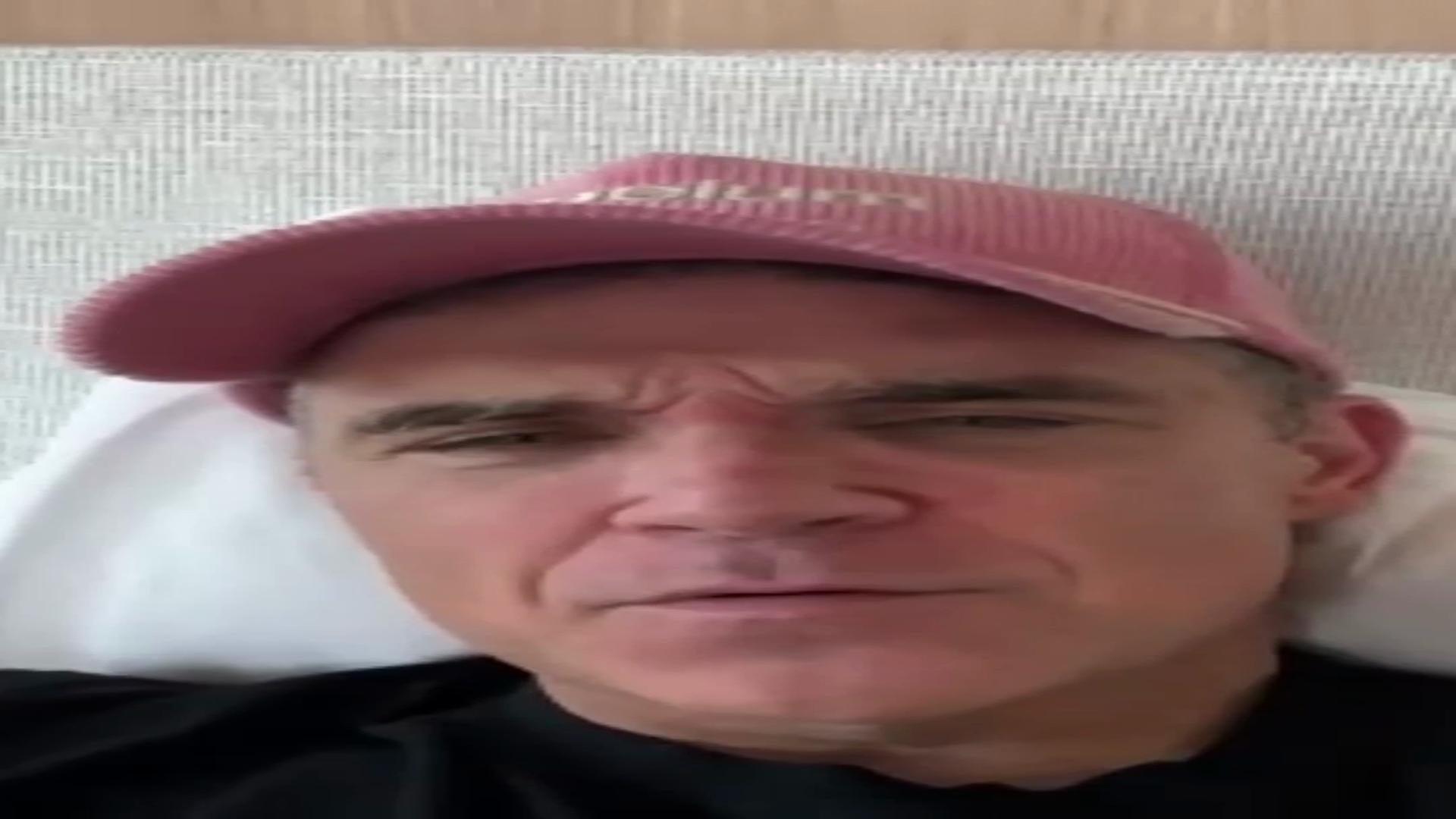 Watch moment Robbie Williams surprises 94-year-old fan