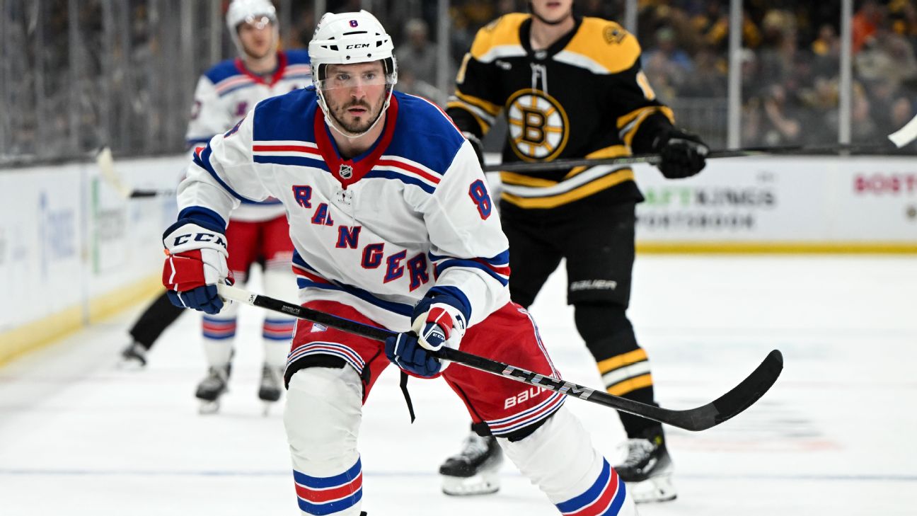 Rangers captain JT Miller out vs. Predators because of injury