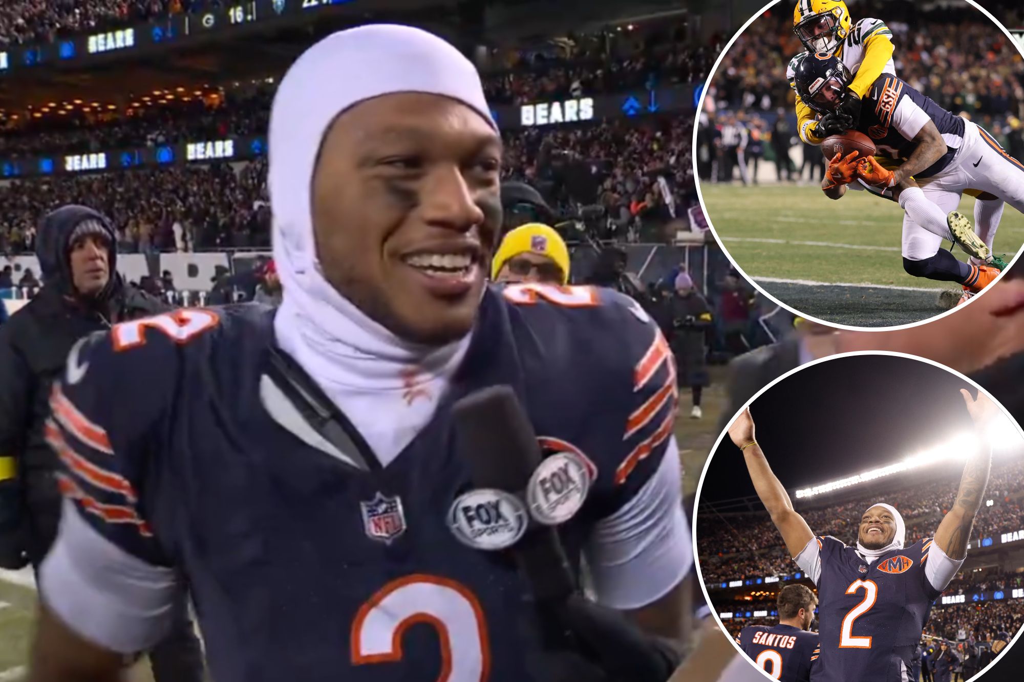 Fired-up DJ Moore celebrates Bears’ rally over Packers in NSFW TV interview