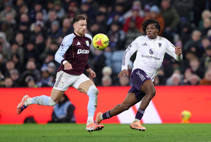 Soccer-superb Rogers double gives Aston Villa 2-1 win over Man United