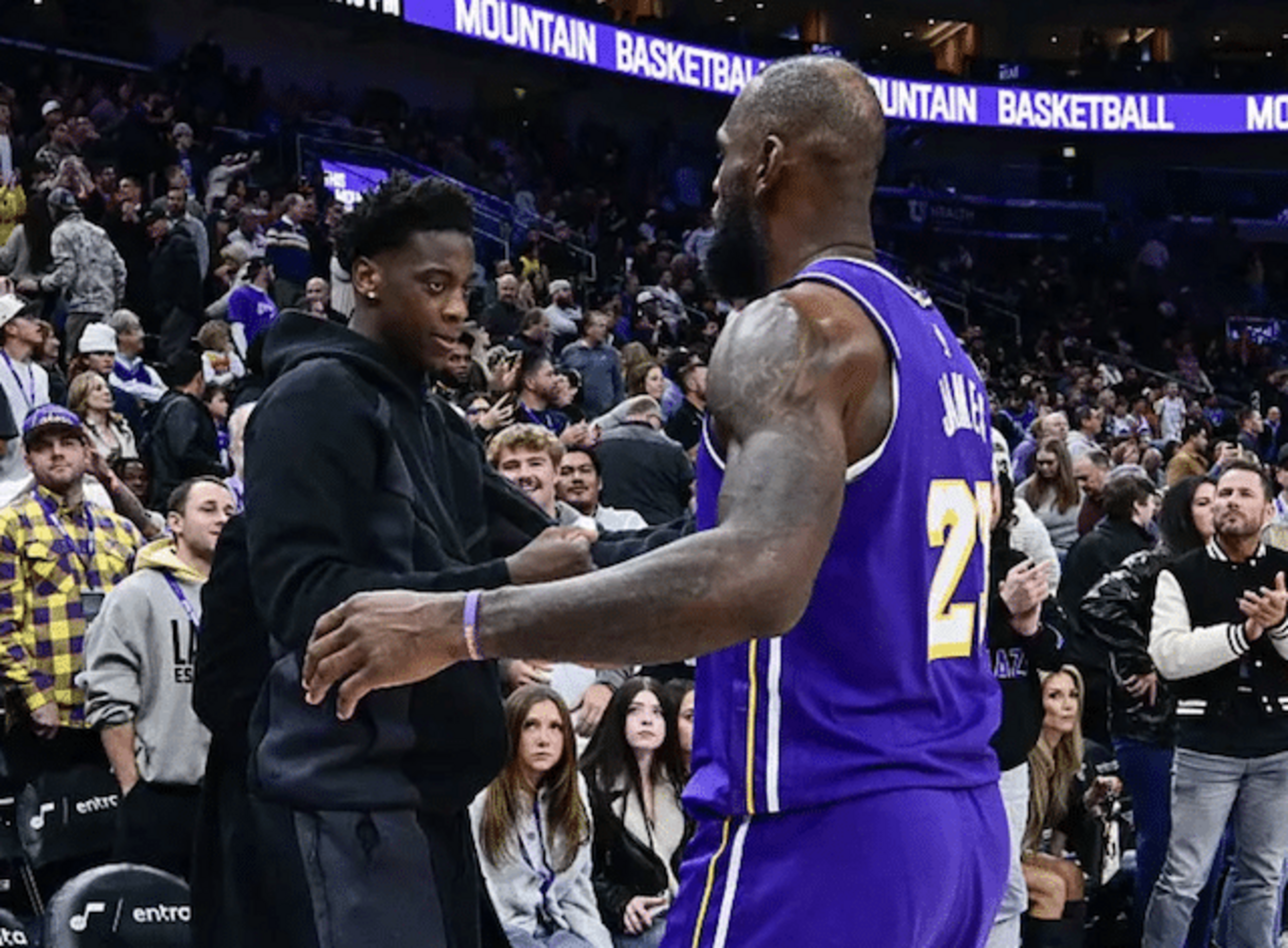 BYU star AJ Dybantsa happy to meet Lakers’ LeBron James
