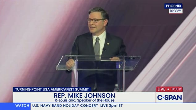 Mike Johnson delivers paranoid speech about 2026 midterms