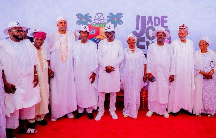 Photos: Tinubu, Sanwo-Olu grace 'Ijade Opa Eyo' procession in Lagos