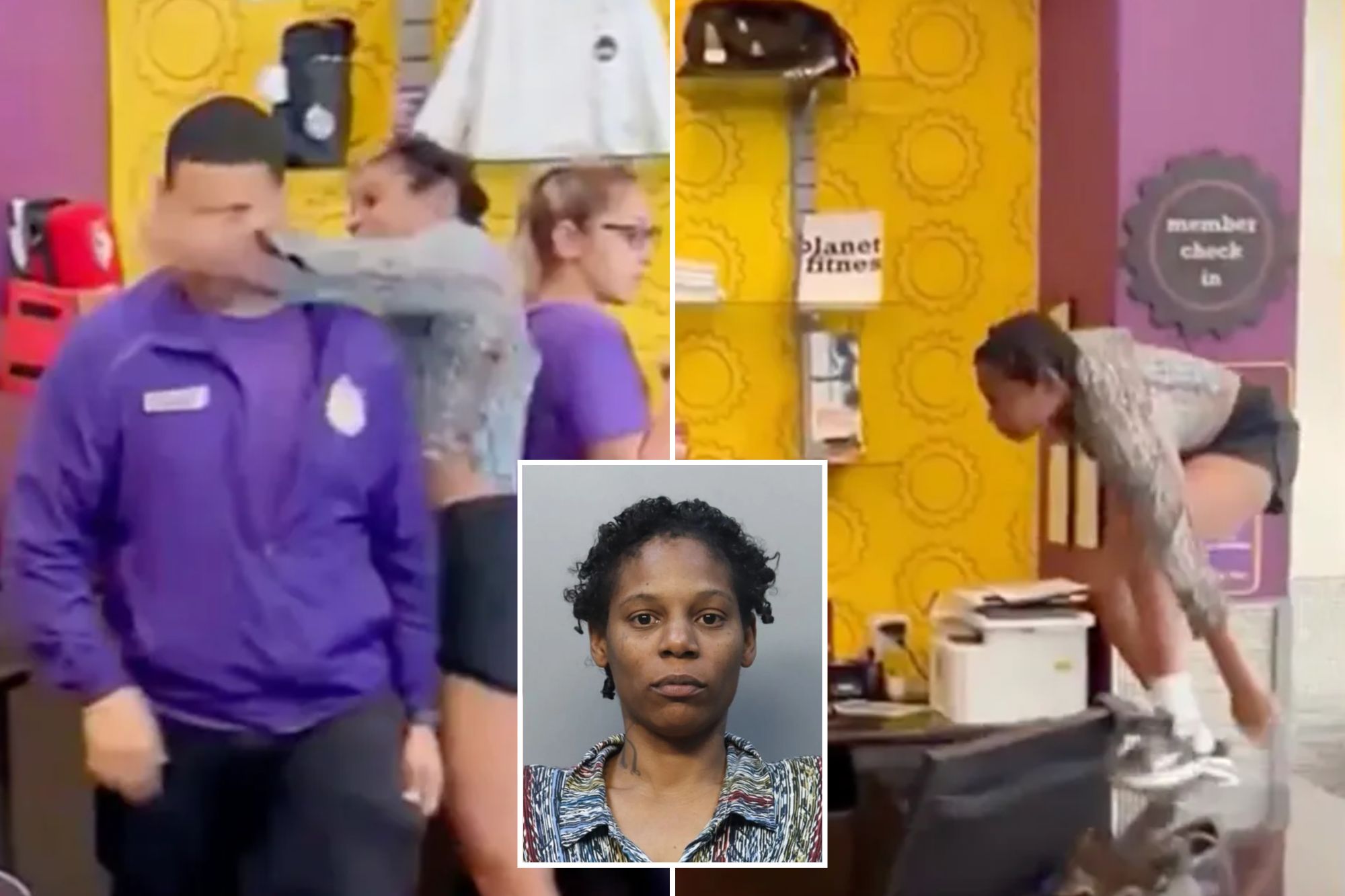 Crazed Planet Fitness member leaps over counter, pummels staffer who ...