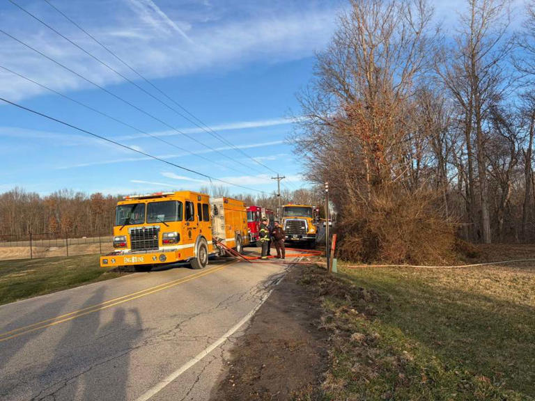 Intense fire causes home to collapse in Johnson County