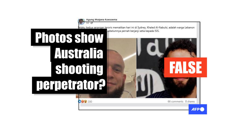 Edited pictures of British influencer falsely linked to Bondi attack