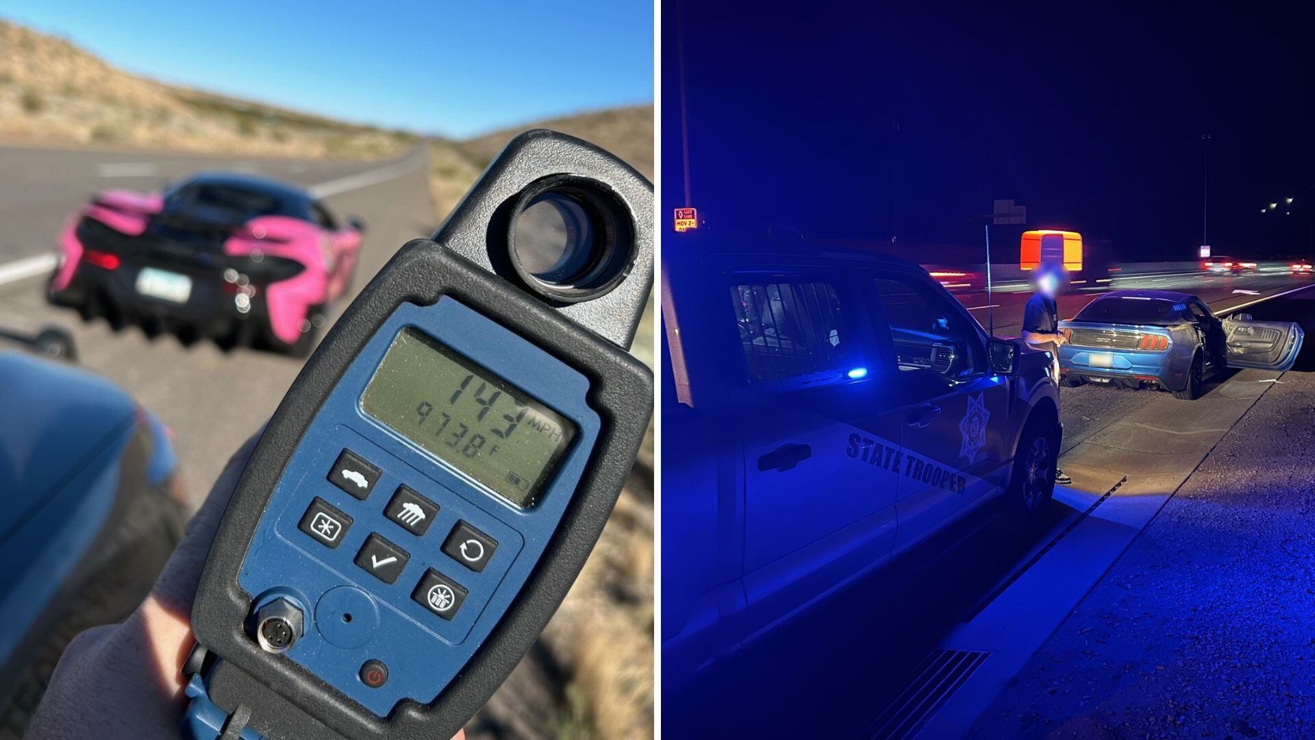 Arizona DPS urges drivers to slow down after 2 excessive speeding arrests