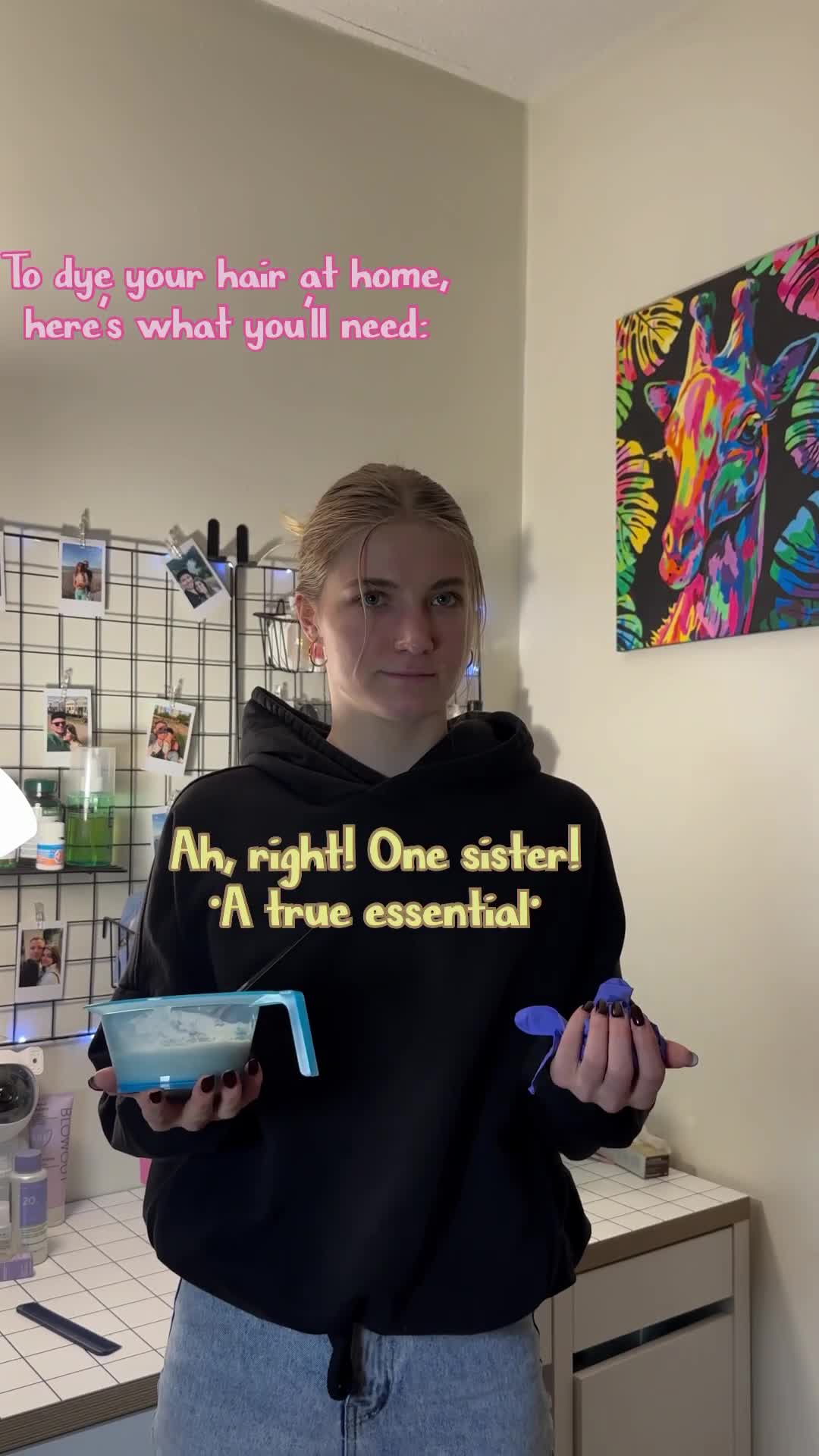 Mix, apply, reveal! My at-home hair color adventure 🎀