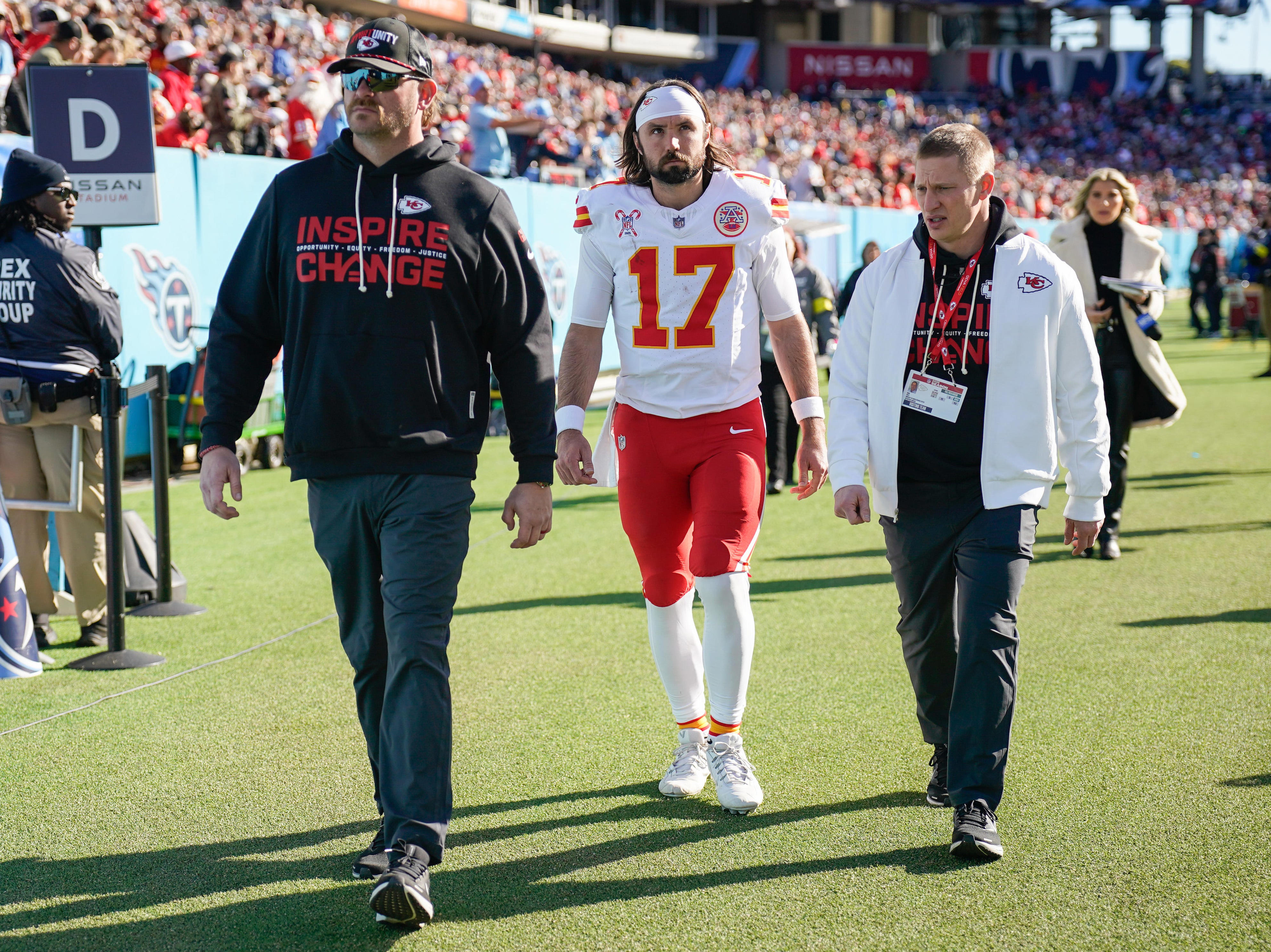 Chiefs believe quarterback Gardner Minshew tore his ACL against Titans