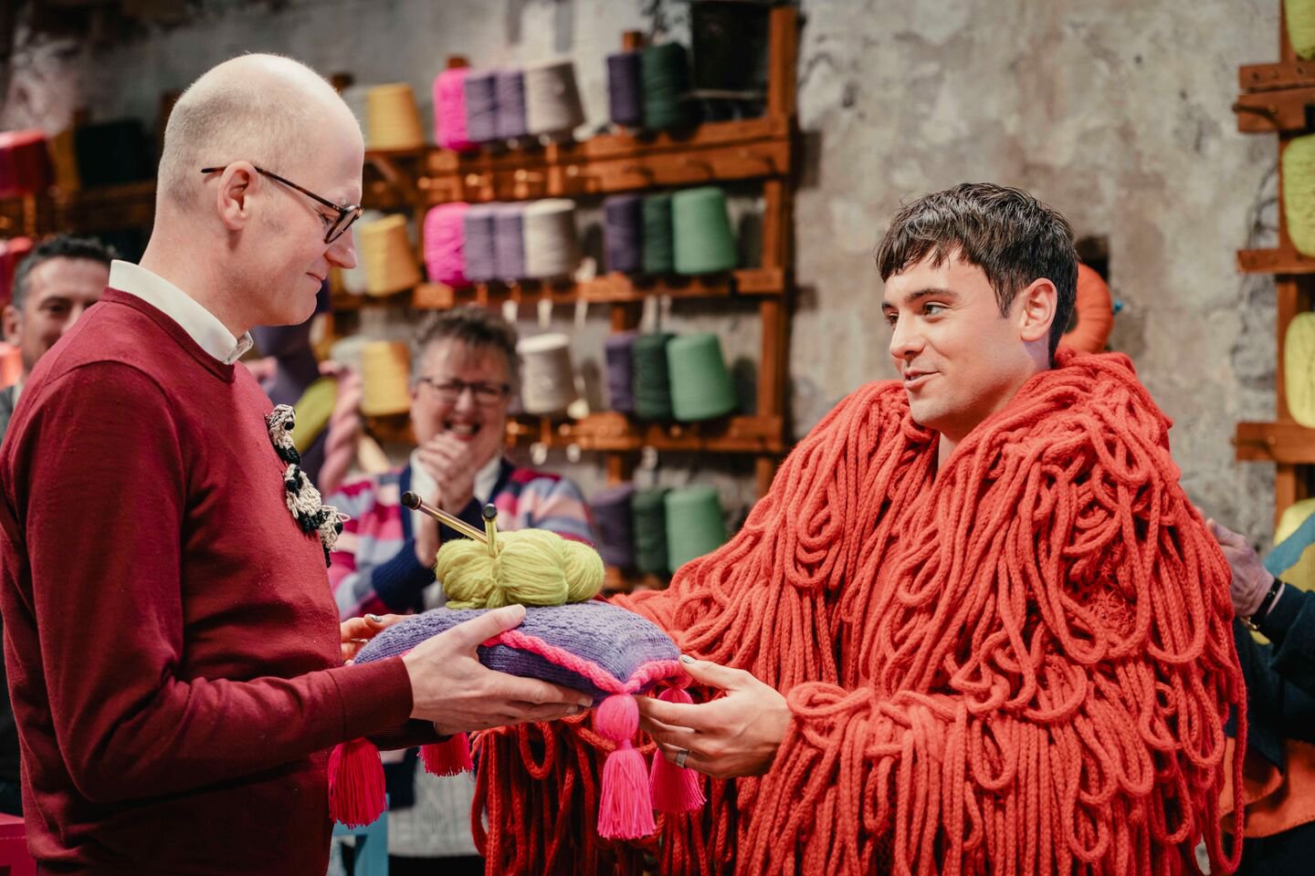 Tom Daley's Game of Wool star fights back tears