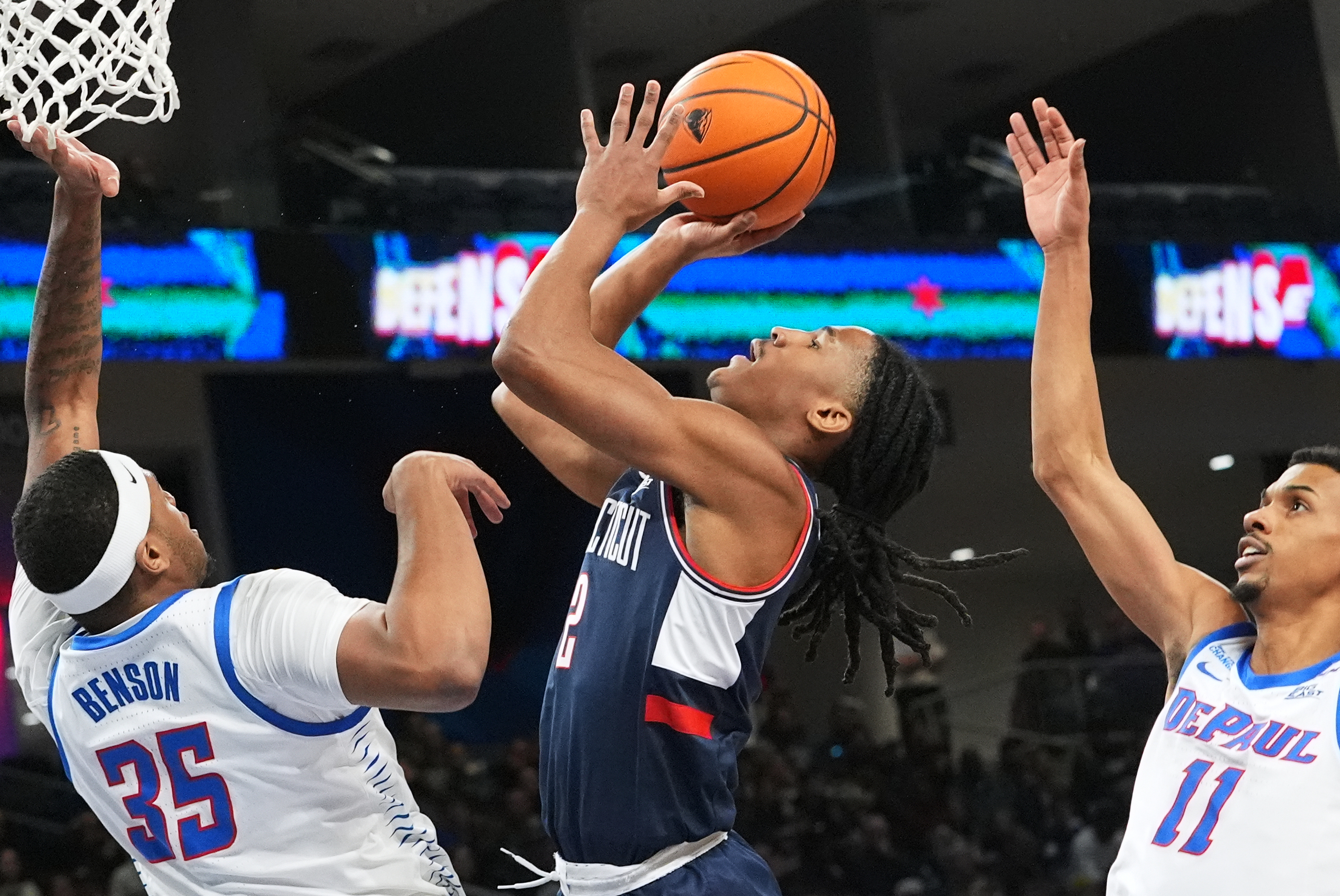 Alex Karaban scores 21 points as No. 5 UConn beats DePaul 72-54