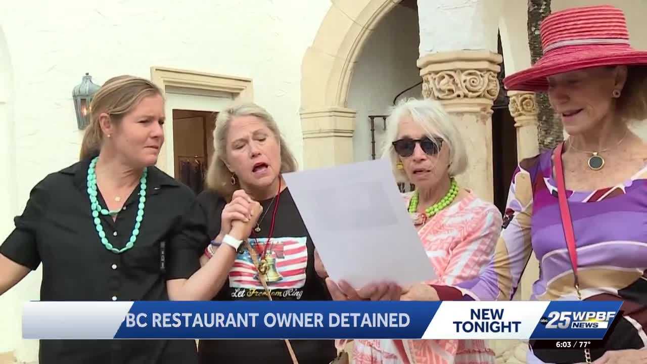 Vigil conducted for detained restaurant manager in Palm Beach