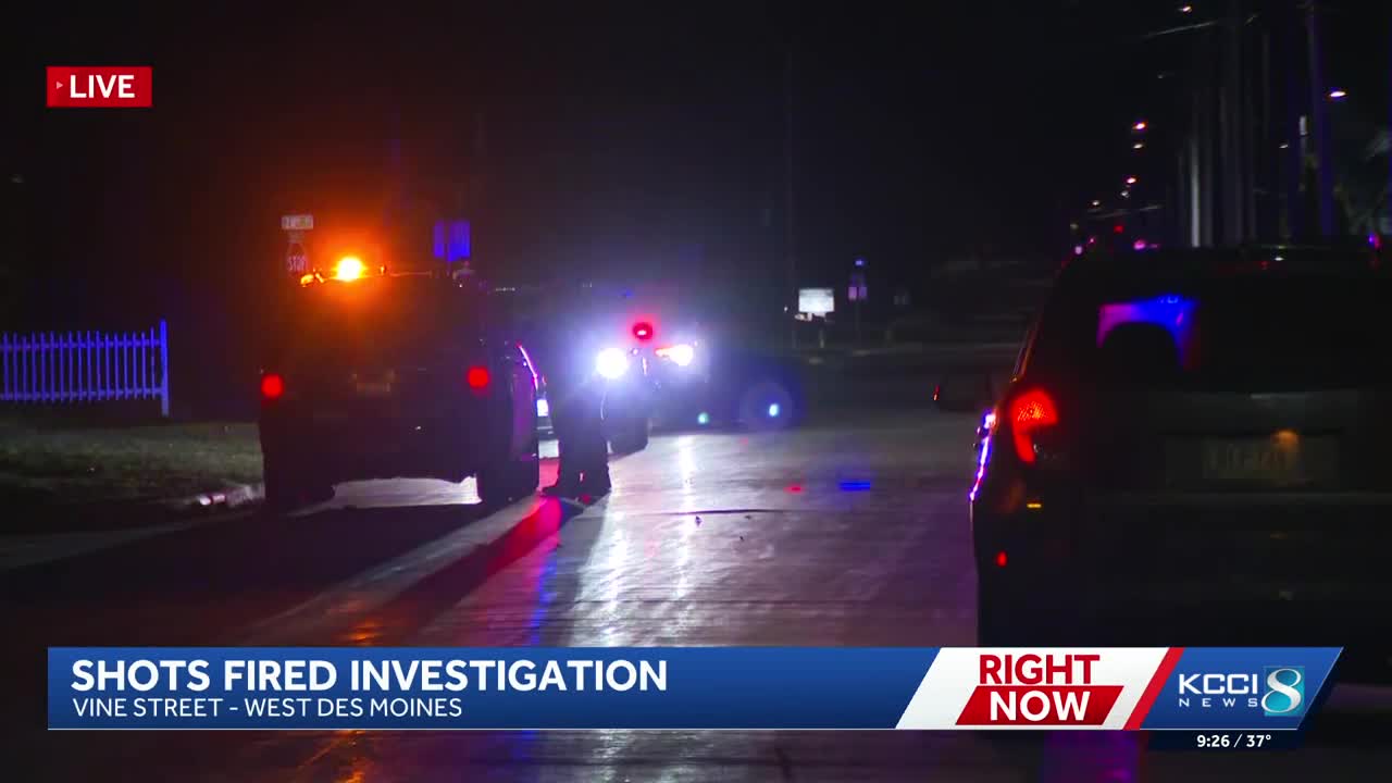 West Des Moines police investigate shots fired on Vine Street