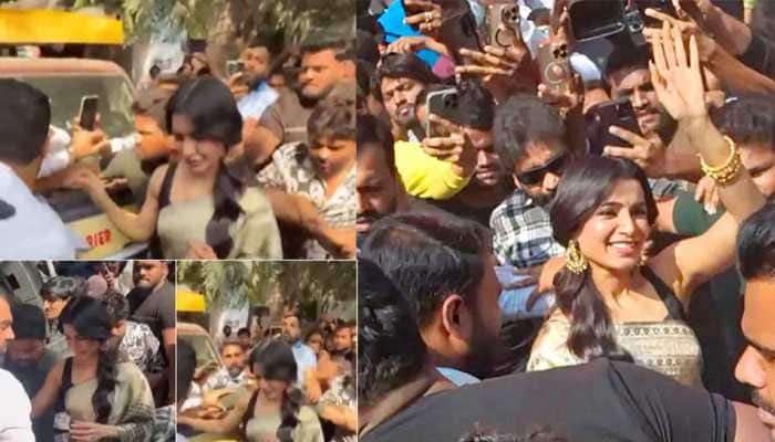 Trending viral video: Samantha Ruth Prabhu gets mobbed by crowd in ...