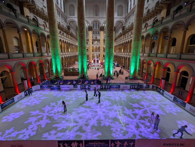 Winter skate spectacular at the National Building Museum, DC