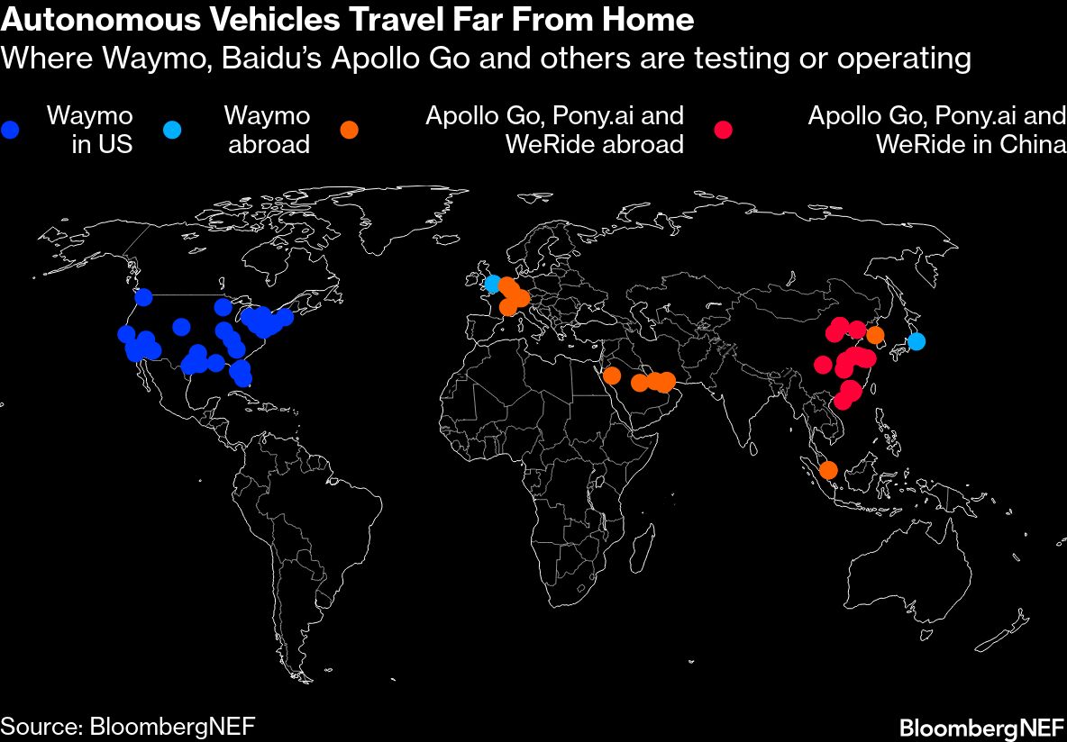 Uber, Lyft team up with Baidu to start robotaxi trials in UK