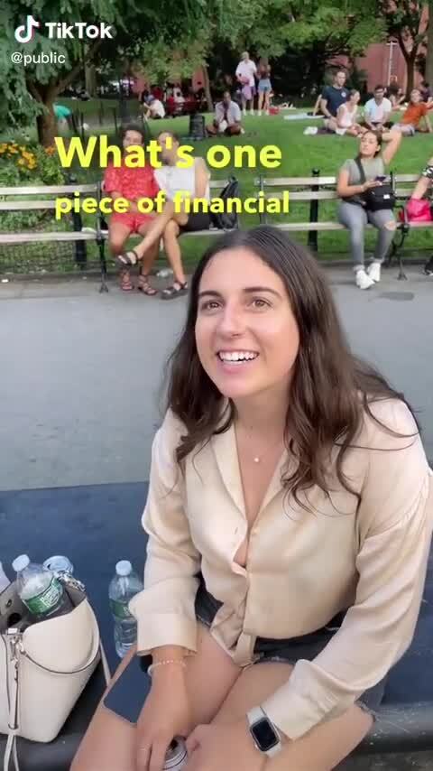 What financial advice would you give to others?