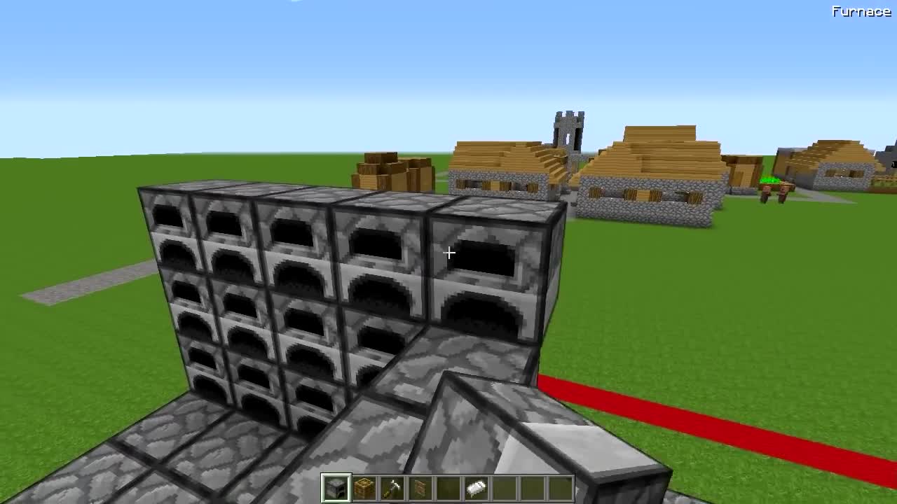 Minecraft: Casa de craft table vs casa de fornalha!