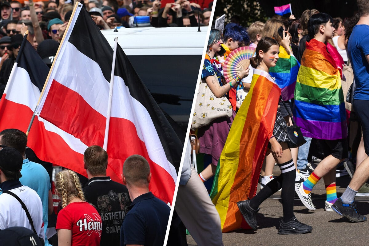 Demo-Samstag in Dresden: CSD trifft auf rechten Gegenprotest