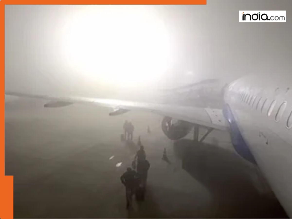 Early morning chaos at Delhi airport as dense fog delays over 150 flights