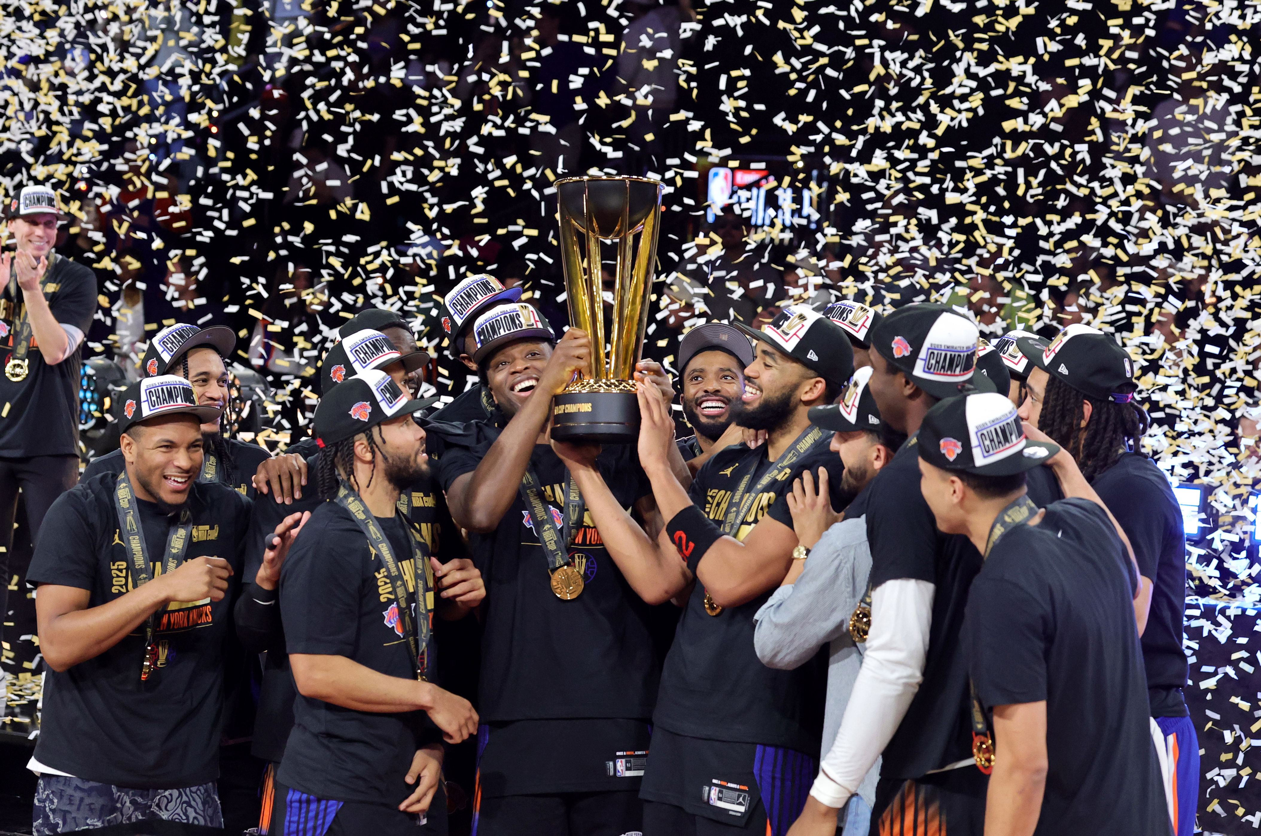 Knicks stars giving part of NBA Cup prize money to team staff: Some ...
