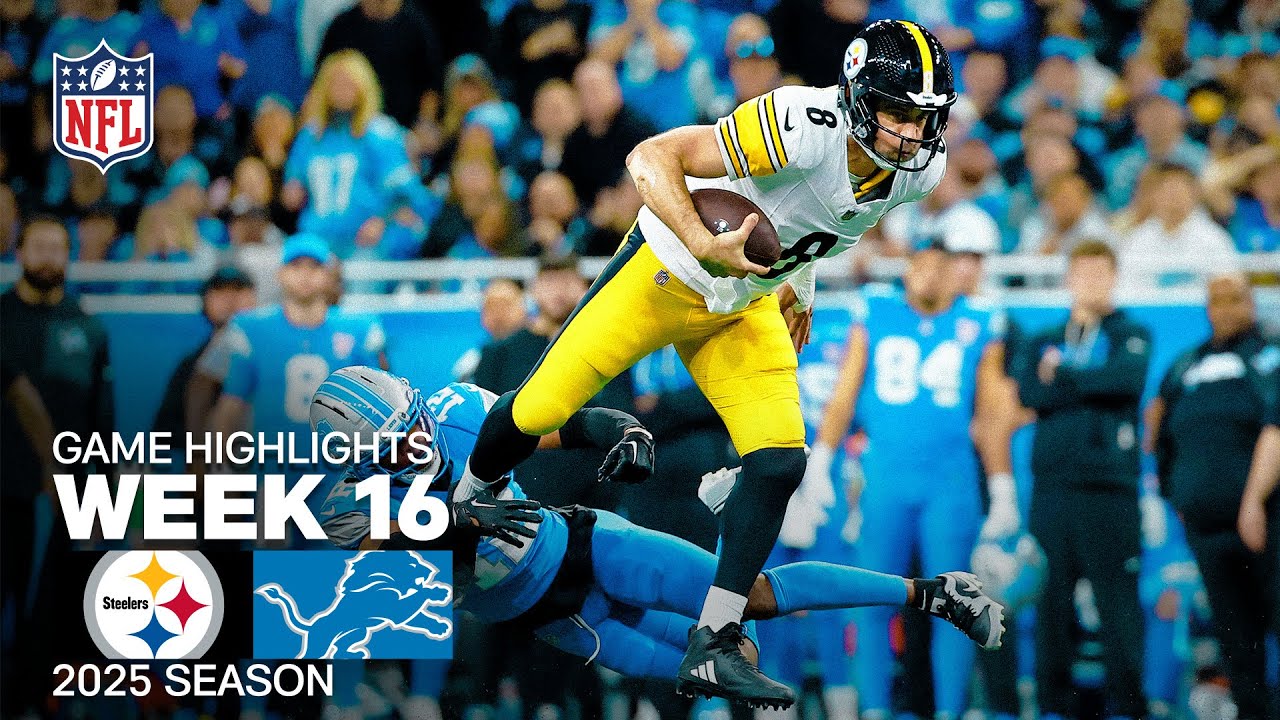 Steelers vs. Lions highlights Week 16