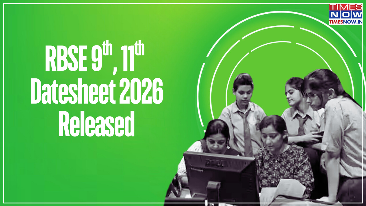 RBSE class 9, 11 datesheet 2026 released; exams from March 7