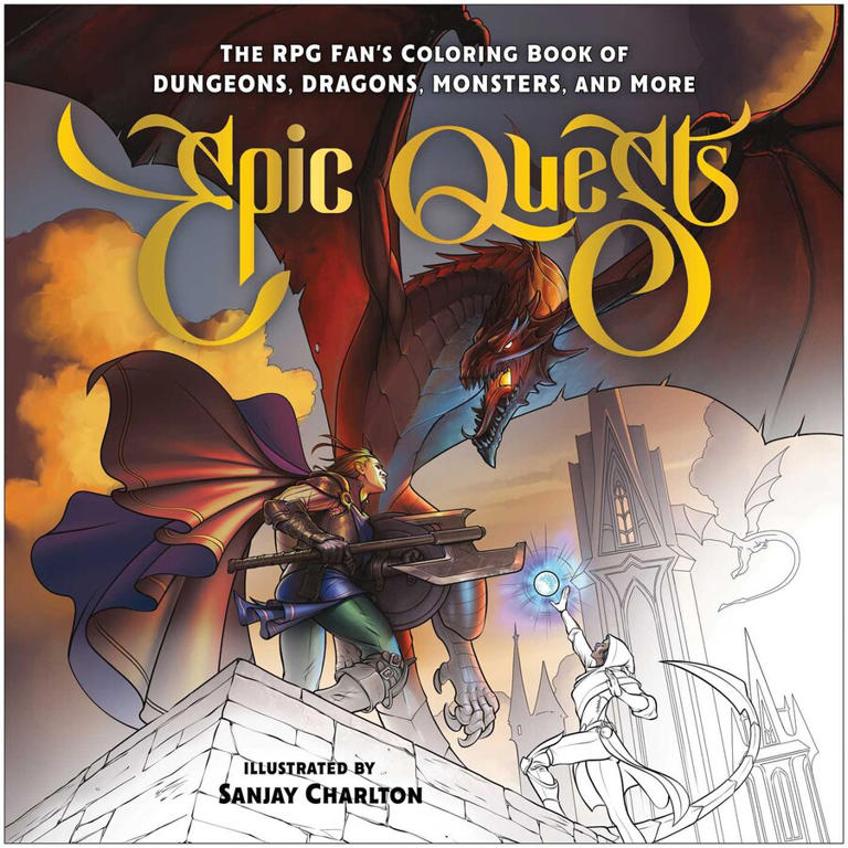 Epic quests: The RPG fan's coloring book review