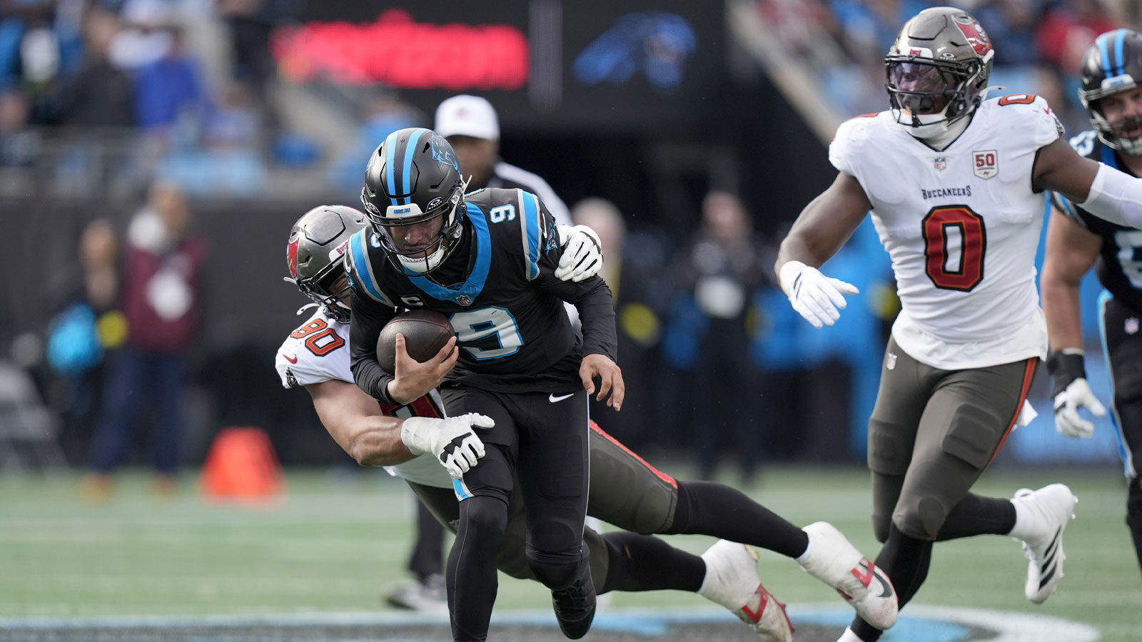 Panthers’ Bryce Young shrugs off nagging ankle injury after playing ...