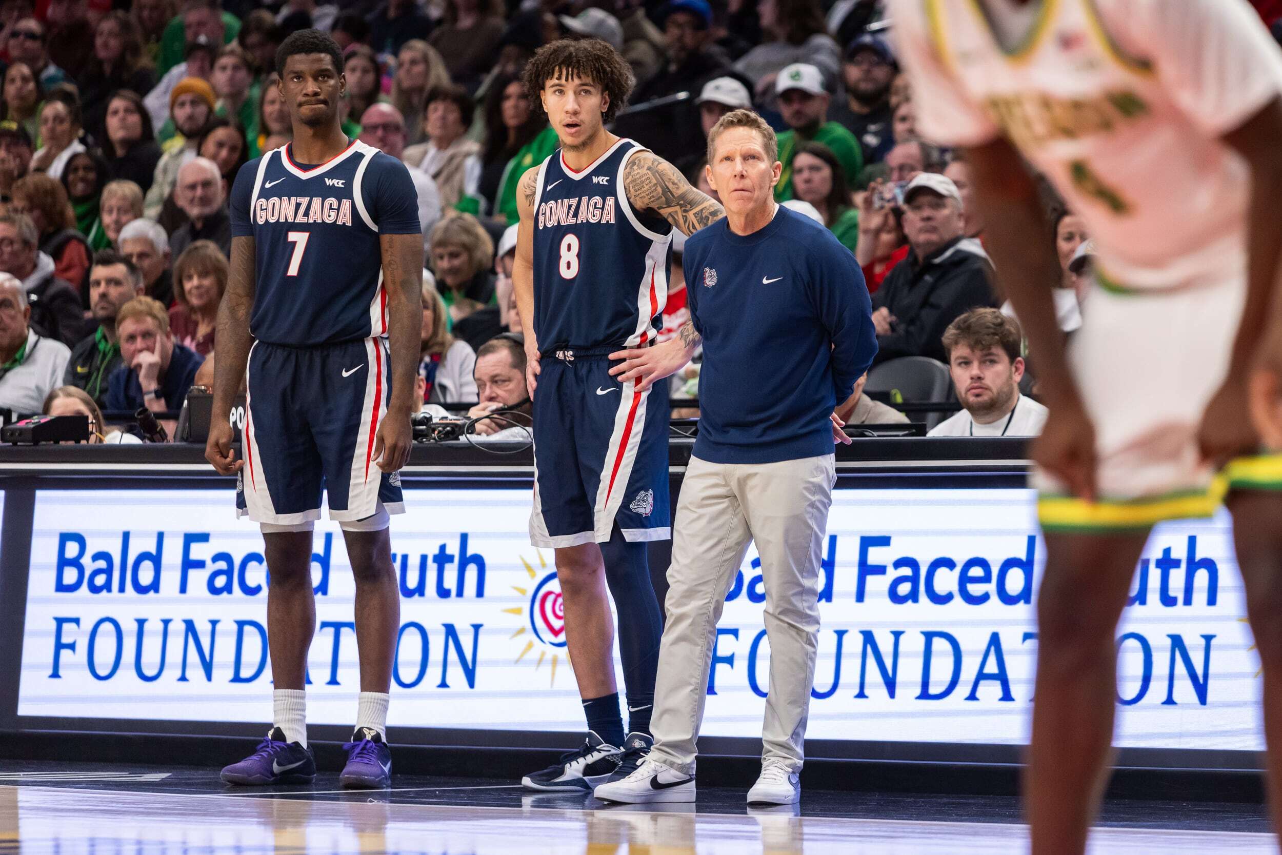 Nate Bittle scores season-high 28 points in Oregon’s 91-82 loss to Gonzaga