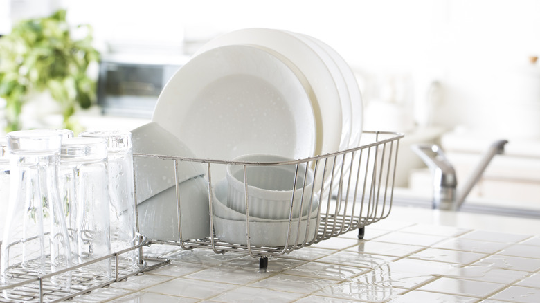 Ikea's space‑saving drying mat works under a dish drainer or on its own