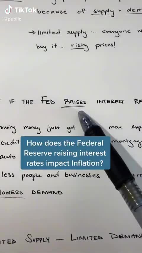 How does the Federal Reserve raising interest rates impact inflation?