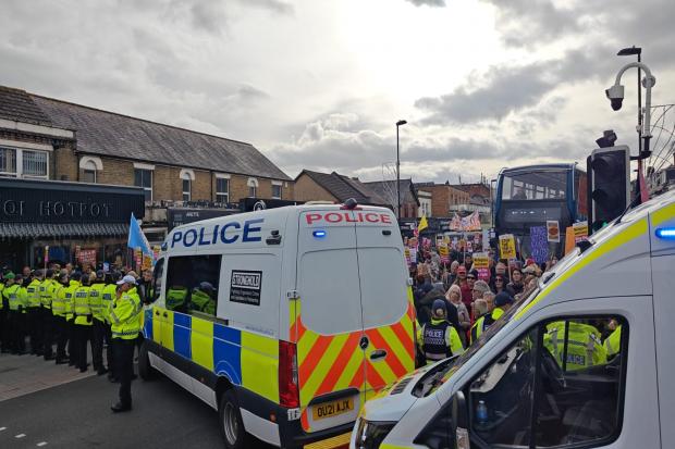Police officer says 'we will take action' on criminal behaviour as ...