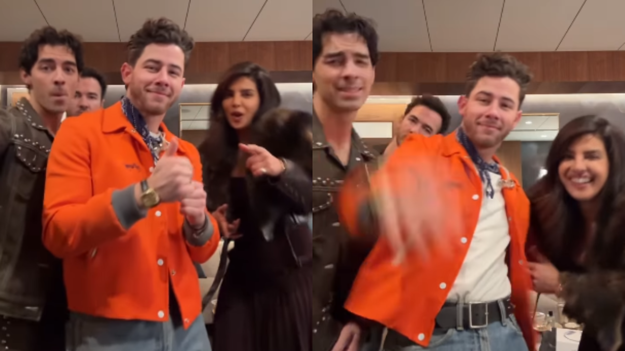Jonas Brothers pre-show ritual: Priyanka Chopra joins Nick Jonas and ...