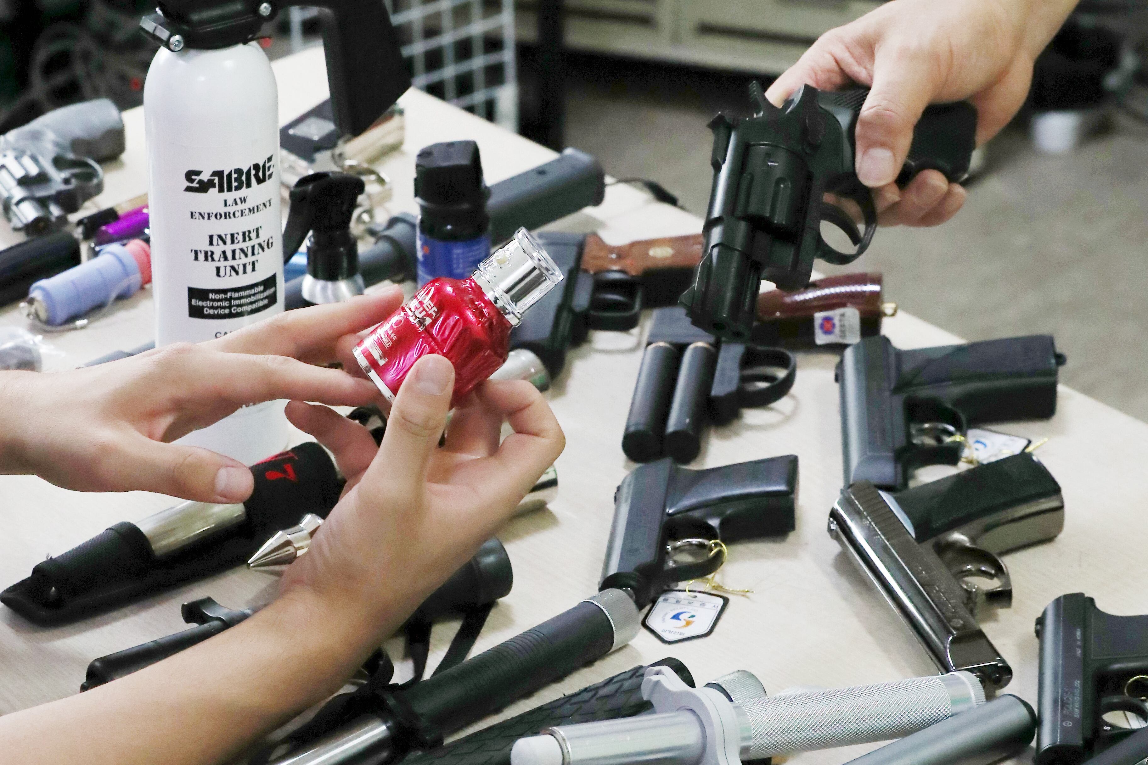 Man fires self-defense gas gun at own head in Daegu