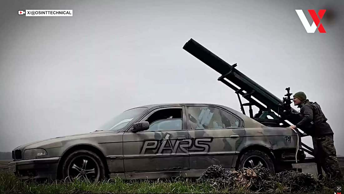 Ukrainische Armee nutzt alte BMW: Ukraine-Truppen bestücken 7er mit ...