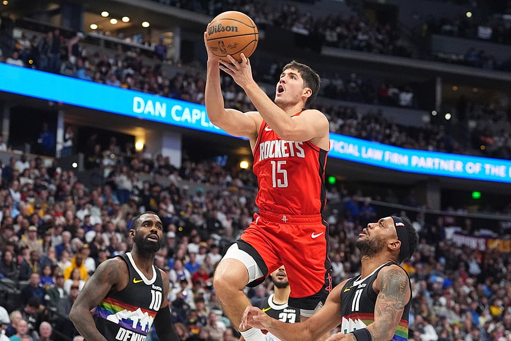 NBA: Kevin Durant stars as Houston Rockets ease past Denver Nuggets 115-101