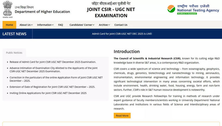 CSIR NET answer key December 2025: When provisional answer key and ...