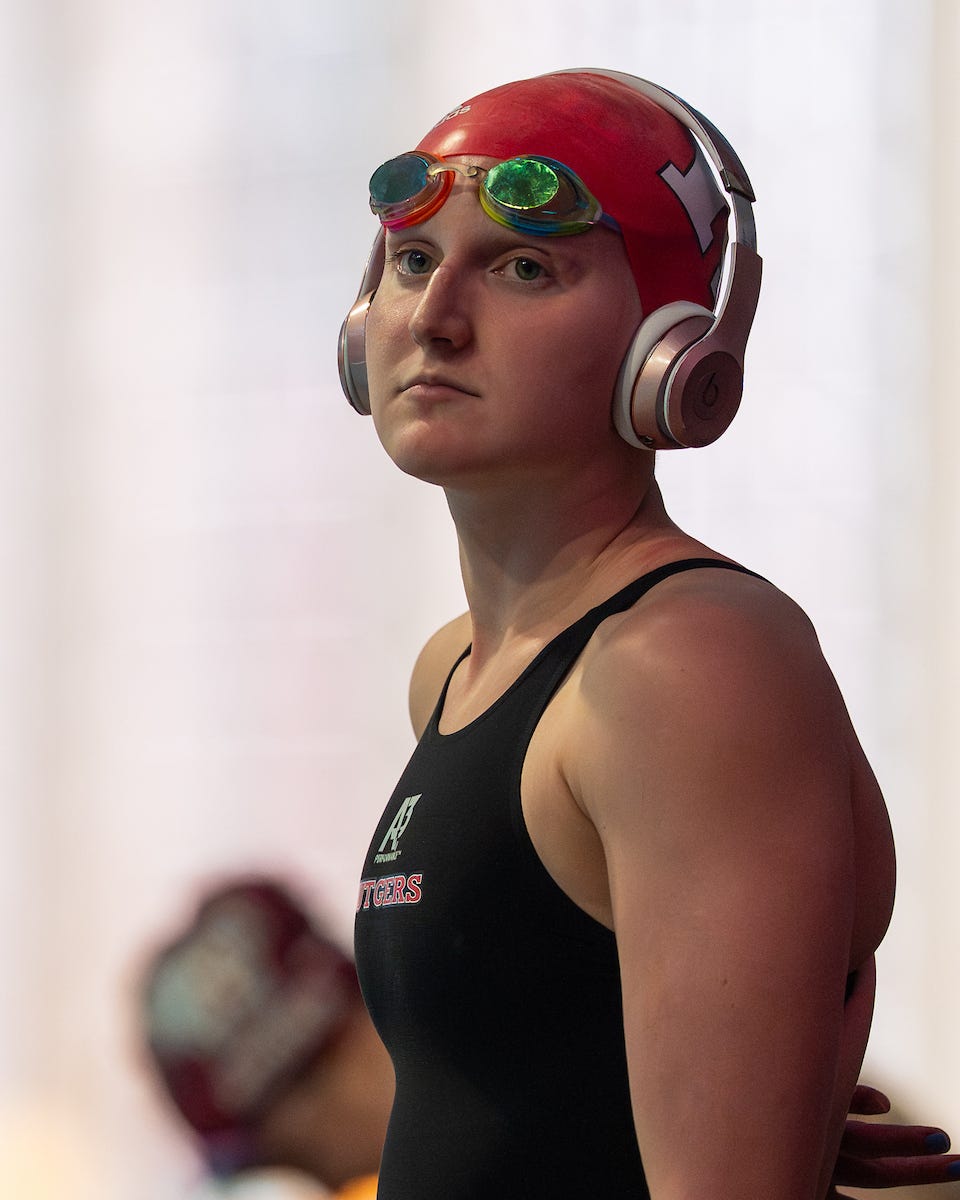 Rutgers women’s swim team making waves with male practice swimmers