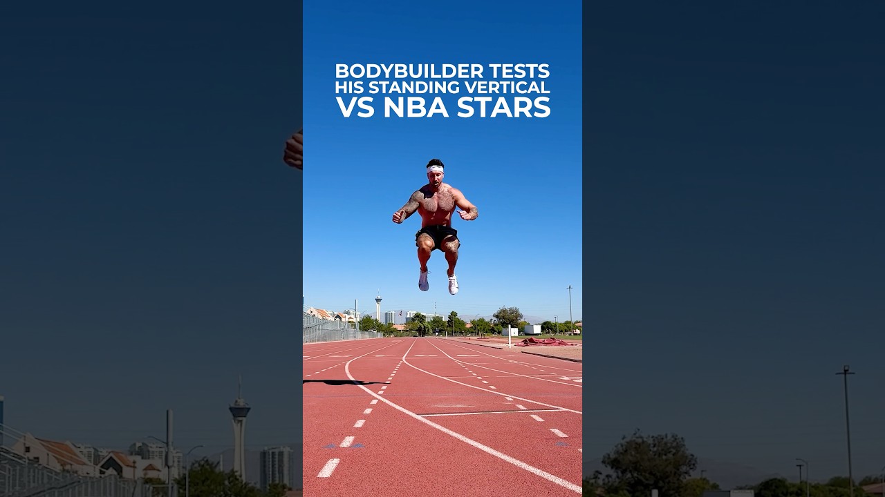 Bodybuilder out-jumps NBA superstars in vertical test