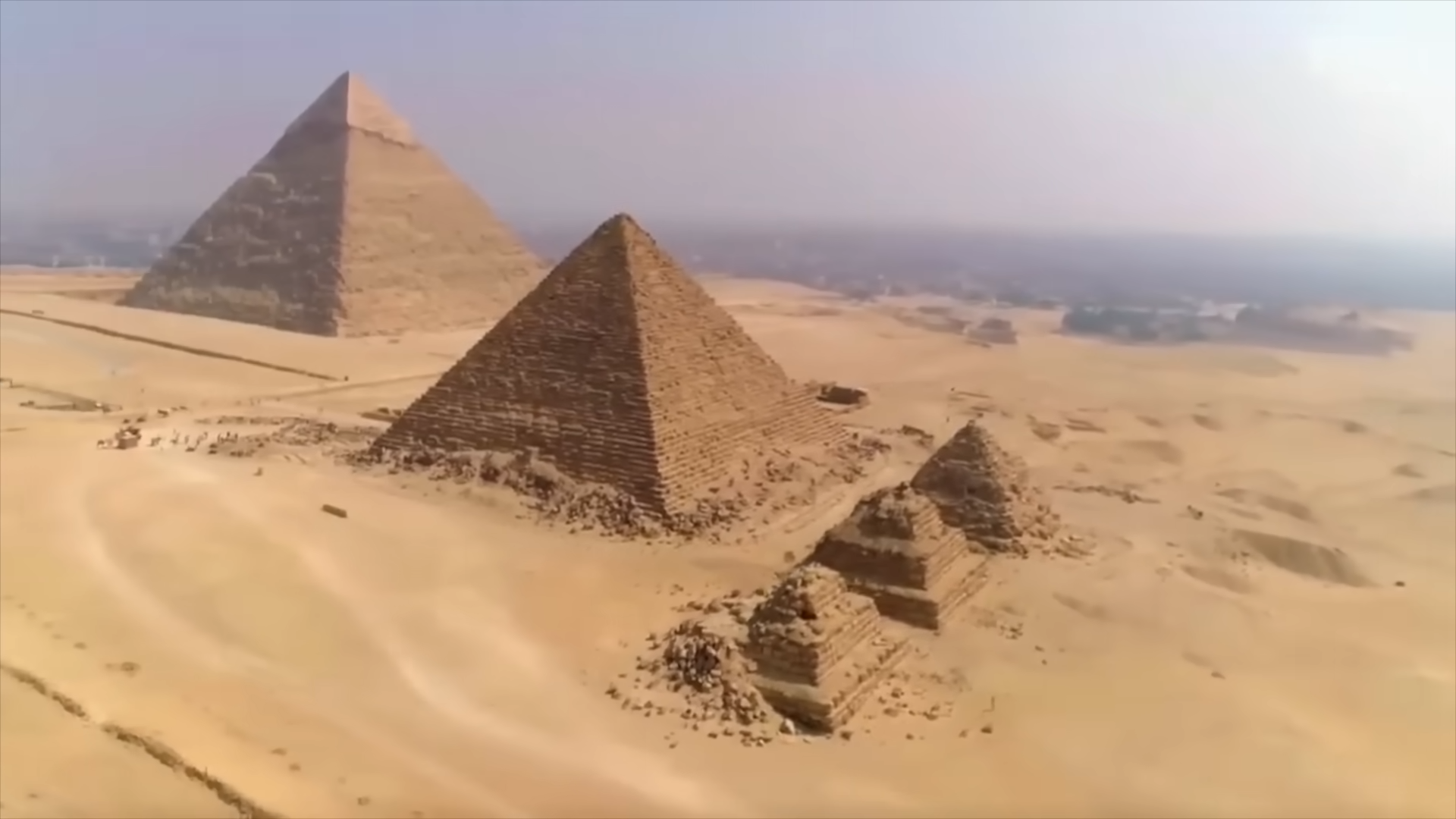 The middle pyramid hides a secret in its burial chamber